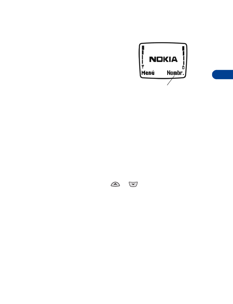 Guardar rápidamente un número y nombre - Nokia 3360