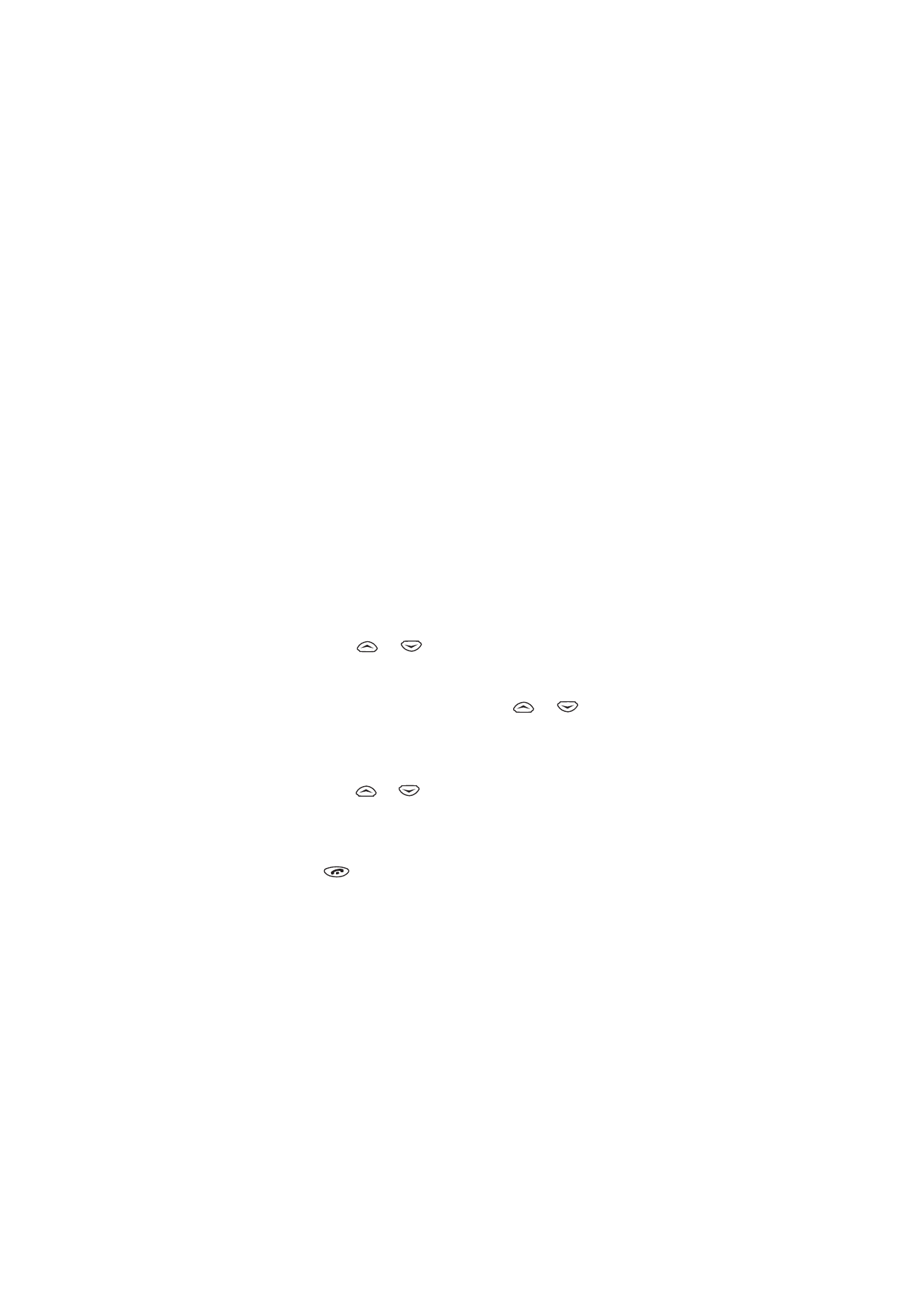 Accessing a menu function by scrolling - Nokia 8210